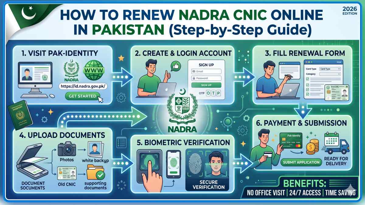NADRA CNIC Renewal Online 2026 – Complete Guide & Fee