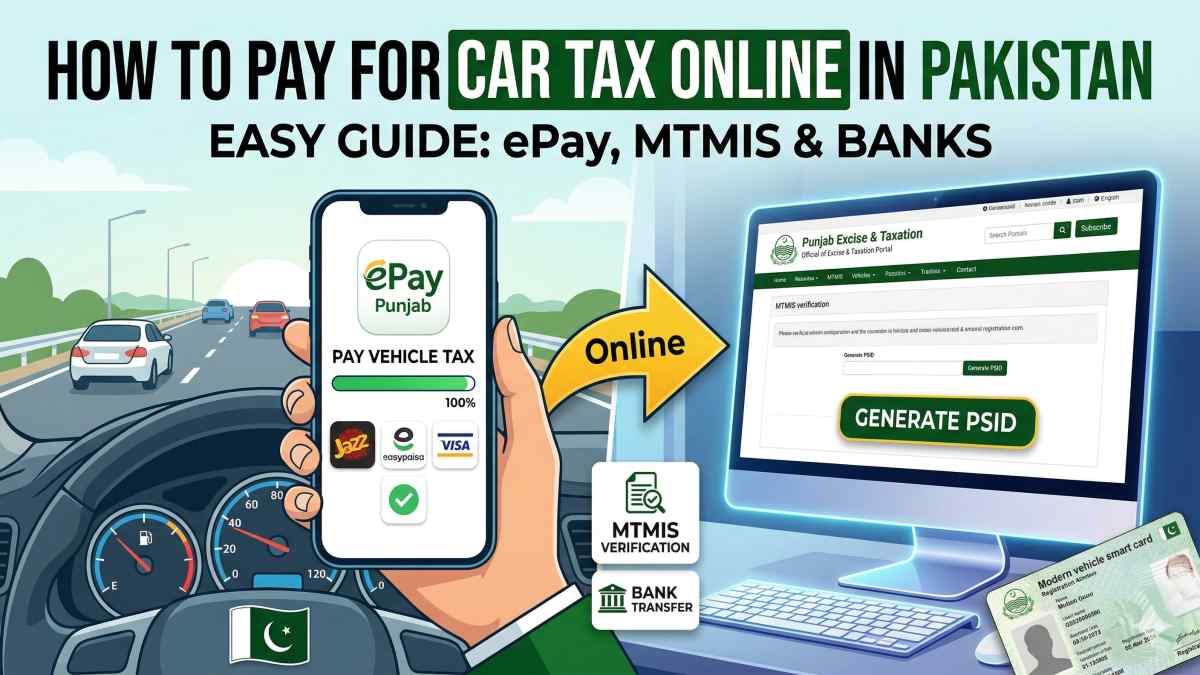 How to Pay for Car Tax Online in Pakistan (Easy Guide 2026)