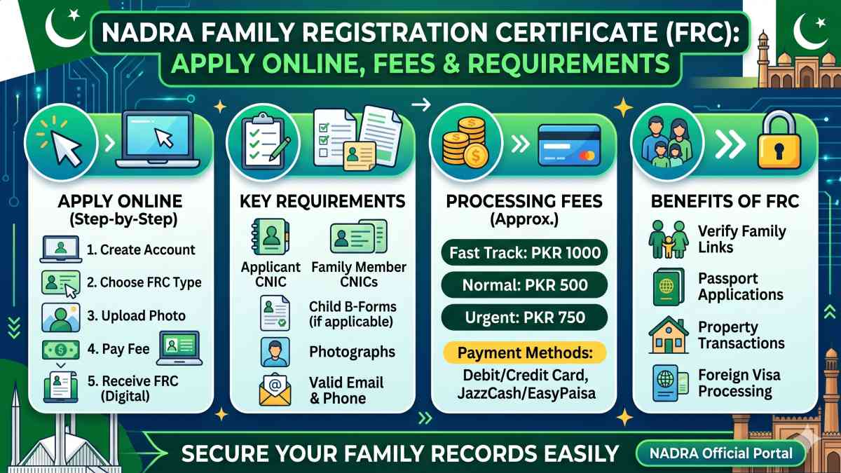 NADRA Family Registration Certificate FRC Guide 2026